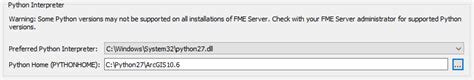 Using Arcpy In Python Caller In Fme 20191 Issues With Python Version And Module Not Found