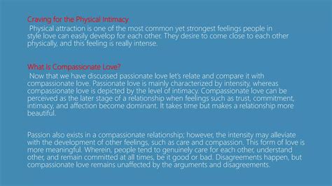 Difference Between Compassionate And Passionate Lovepptx
