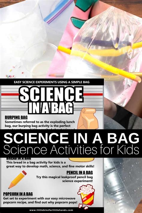 Fun Science In A Bag Activities Little Bins For Little Hands