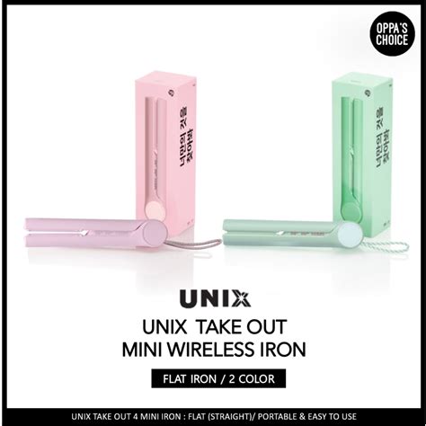 [new] Unix Take Out Mini Wireless Flat Iron 2 Colors Shopee Malaysia