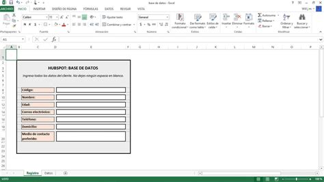 Ejemplo De Bases De Datos En Excel Image To U