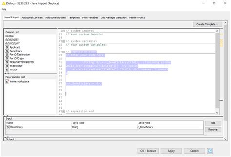 Replace With Java Snippet Knime Analytics Platform Knime Community