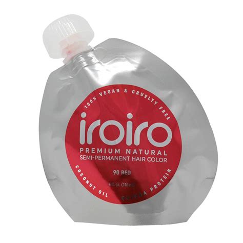 Iroiro Natural Premium Semi Permanent Hair Color 90 Red