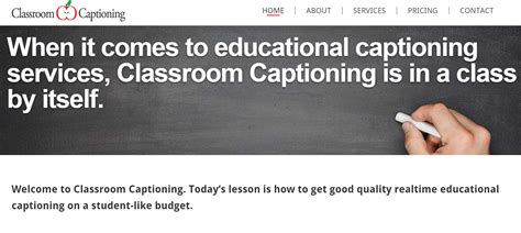 Classroom Captioning By Carol Miller At
