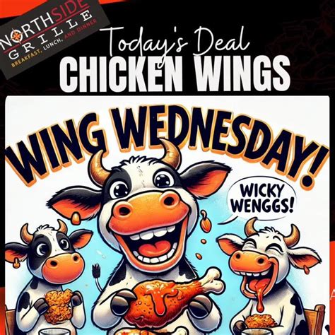 North Side Grille 🔥🍗 Its Chicken Wing Wednesday 🍗🔥 Midweek Just Got