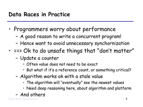 Ppt Static Race Detection For C Using Locksmith Powerpoint