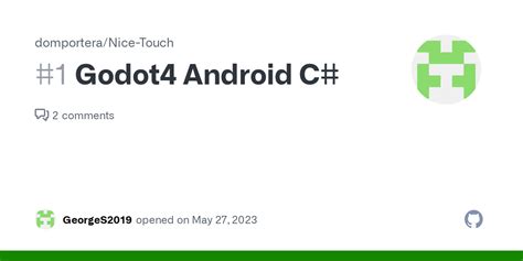 Godot Android C Issue Domportera Nice Touch GitHub