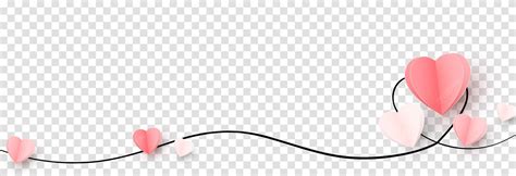 Vector Línea Continua En Forma De Corazón Png Corazones De Papel Multicolor Png Confeti De