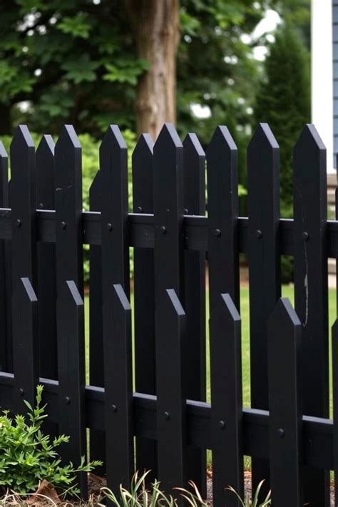 24 Black Fence Ideas For Modern And Sophisticated Landscaping