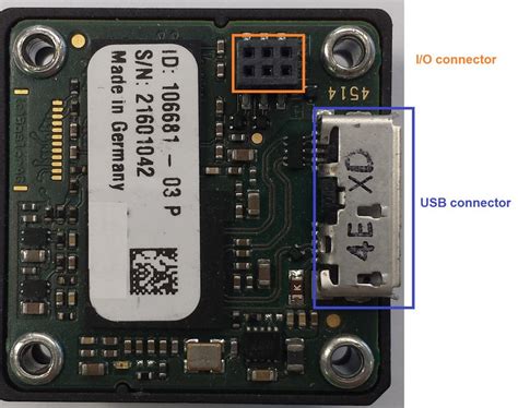 dart usb i o connector position basler product documentation
