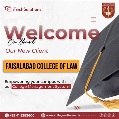 Welcome Newclient Itechsolutions Faisalabadcollegeoflaw Itech