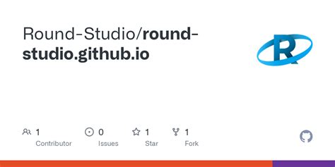 GitHub Round Studio Round Studio Github Io