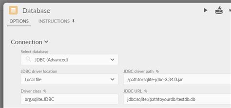 How To Connect To Any Sql Database With A Jdbc Driver Omniscope Help