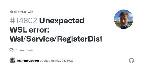 Unexpected Wsl Error Wslserviceregisterdistrowslenotalinux
