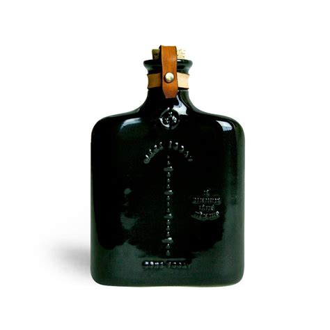 Ceramic Flask Scratch Dent Black Etsy