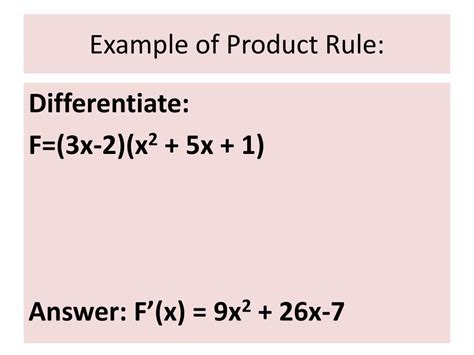 PPT More On Derivatives And Integrals Product Rule Chain Rule PowerPoint Presentation ID
