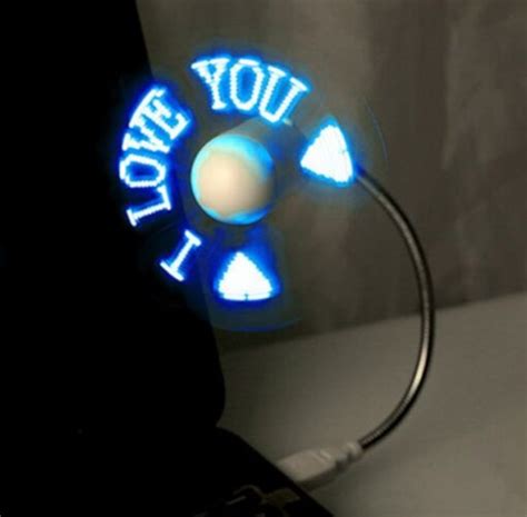 USB LED Fan With Programmable Text With Effects Up To 8 Messages NorthridgeFix