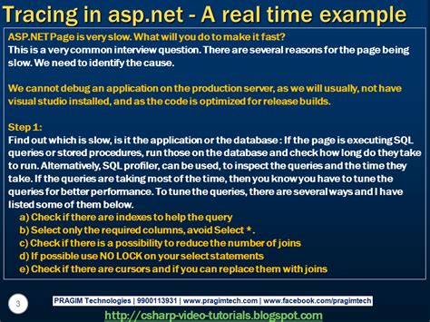 Sql Server Net And C Video Tutorial Part 81 Tracing A Real Time