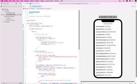 Lấy dử liệu từ API và hiển thị trong IOS với SWIFT và PHP