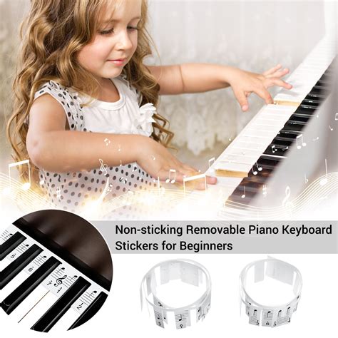 61 Key Piano Note Chart Non Sticking Removable Pia Grandado