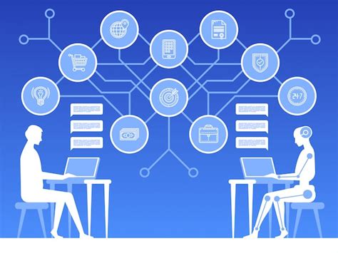 봇 채팅 프리미엄 벡터