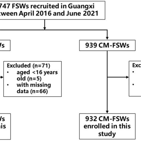 Flowchart Of Participants Inclusion And Exclusion Note CM FSWs Download Scientific Diagram