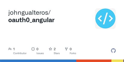 GitHub Johngualteros Oauth0 Angular