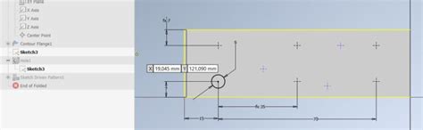 Utilizing The Sketch Driven Pattern Feature For Efficient Hole