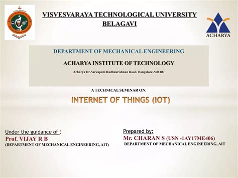 Internet Of Things IOT Presentation PPT PPTX