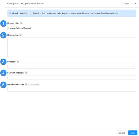 using the lookup external record function syncari