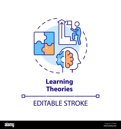 2d Customizable Line Icon Learning Theories Concept Stock Vector Image And Art Alamy
