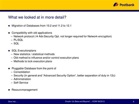 Ppt Consolidation With Oracle Database 12c Experiences From The Beta Program And Beyond