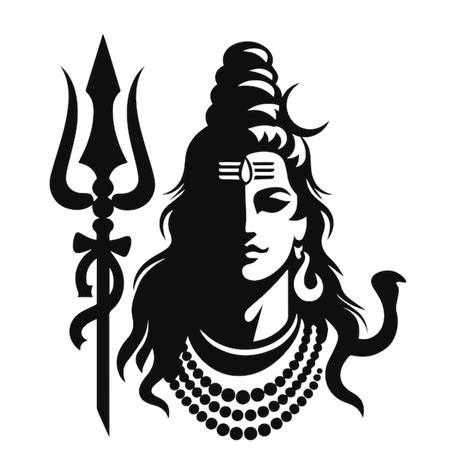 Premium Vector Shiva Har Har Mahadev Shankar Tridev With Trishul