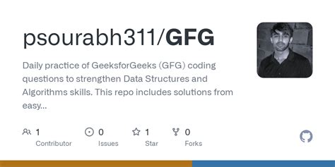github psourabh311 gfg daily practice of geeksforgeeks gfg coding