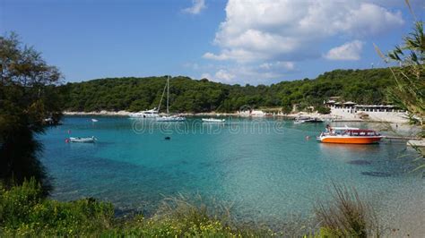 Small Harbor Of Palmizana On Hvar Island Stock Image Image Of Stone