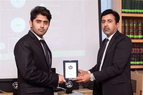 Abdul Hanan Aziz On Linkedin Receiving Sheild From Sir Ahmed Iqbal Maken