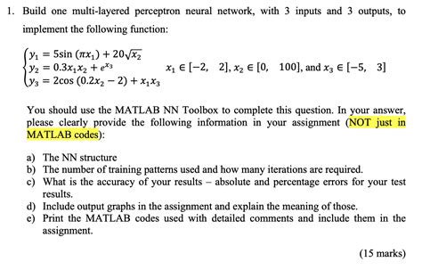 Solved Build One Multi Layered Perceptron Neural Network Chegg