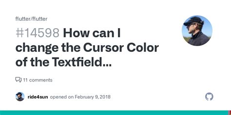 How Can I Change The Cursor Color Of The Textfield Independent Of The Primary Color Issue