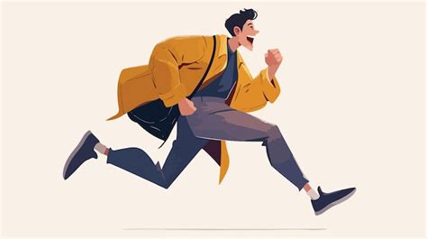 Dynamic Character Animation Concept Man Running At Photorealistic Speed