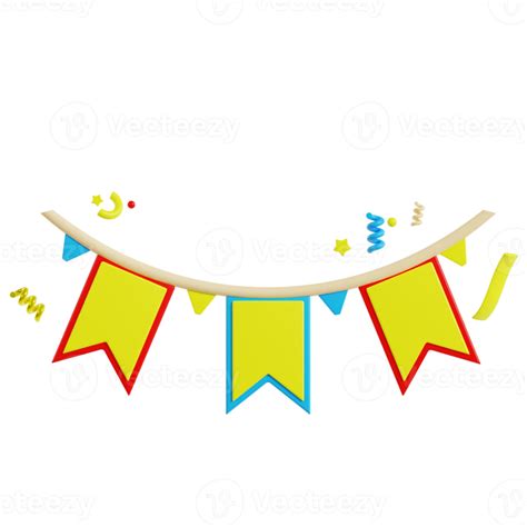 3d Party Flag 21459939 Png
