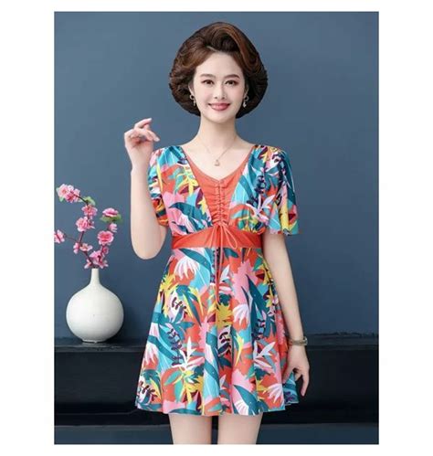 아줌마수영복 중년여성로우컷 할머니수영복 중년여성 티몬