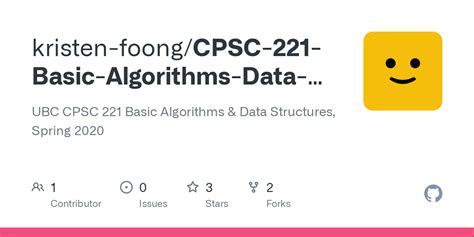 Github Kristen Foongcpsc 221 Basic Algorithms Data Structures Ubc