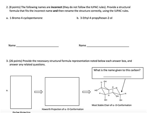 SOLVED: 2. (8 points) The following names are incorrect (they do not follow the IUPAC rules ...