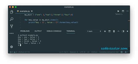 Python Printing Dictionary Keys And Values