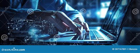 Hands Typing On Keyboard Programming Online Database Data Processing Center Concept Stock