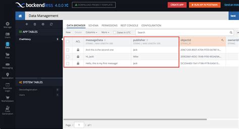 How To Save Published Messages In Your Database Backendless
