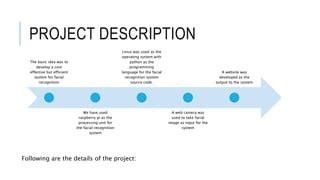 Minor On Face Recognition System Using Raspberry Pi PPTX