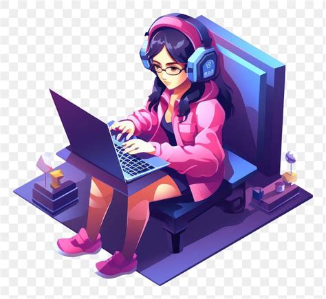 PNG Gaming Computer Laptop Adult Free PNG Rawpixel