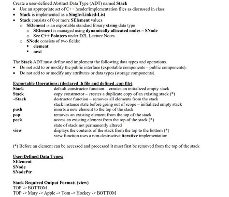 Solved Create A User Defined Abstract Data Type Adt Named