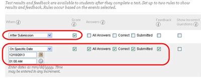New Features For Blackboard Tests Center For Teaching Learning And Educational Technologies